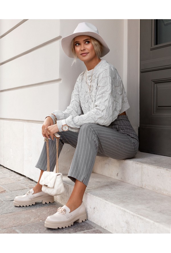 Beżowe mokasyny Monav - Saway