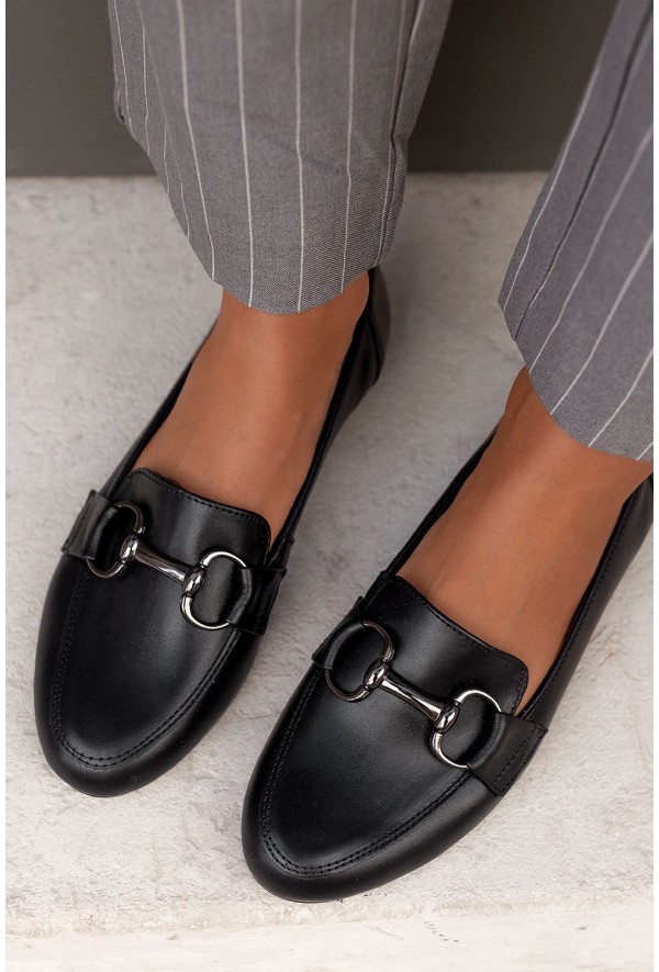 Ekskluzywne czarne mokasyny Noir - Saway